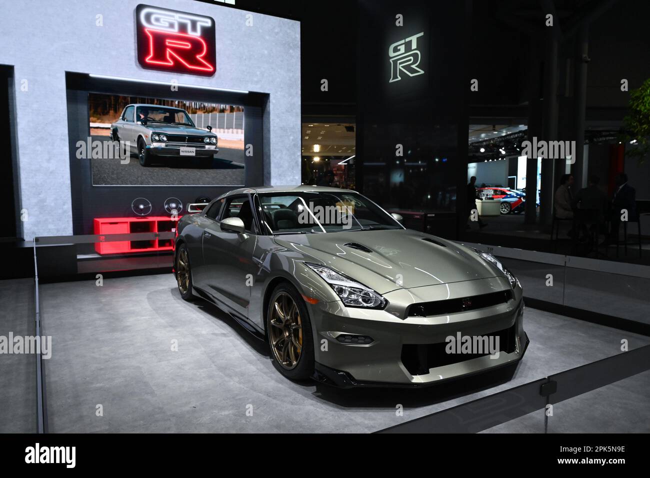A 2024 Nissan GT-R T-Spec-Redline on display during the 2023 New York International Auto Show ...