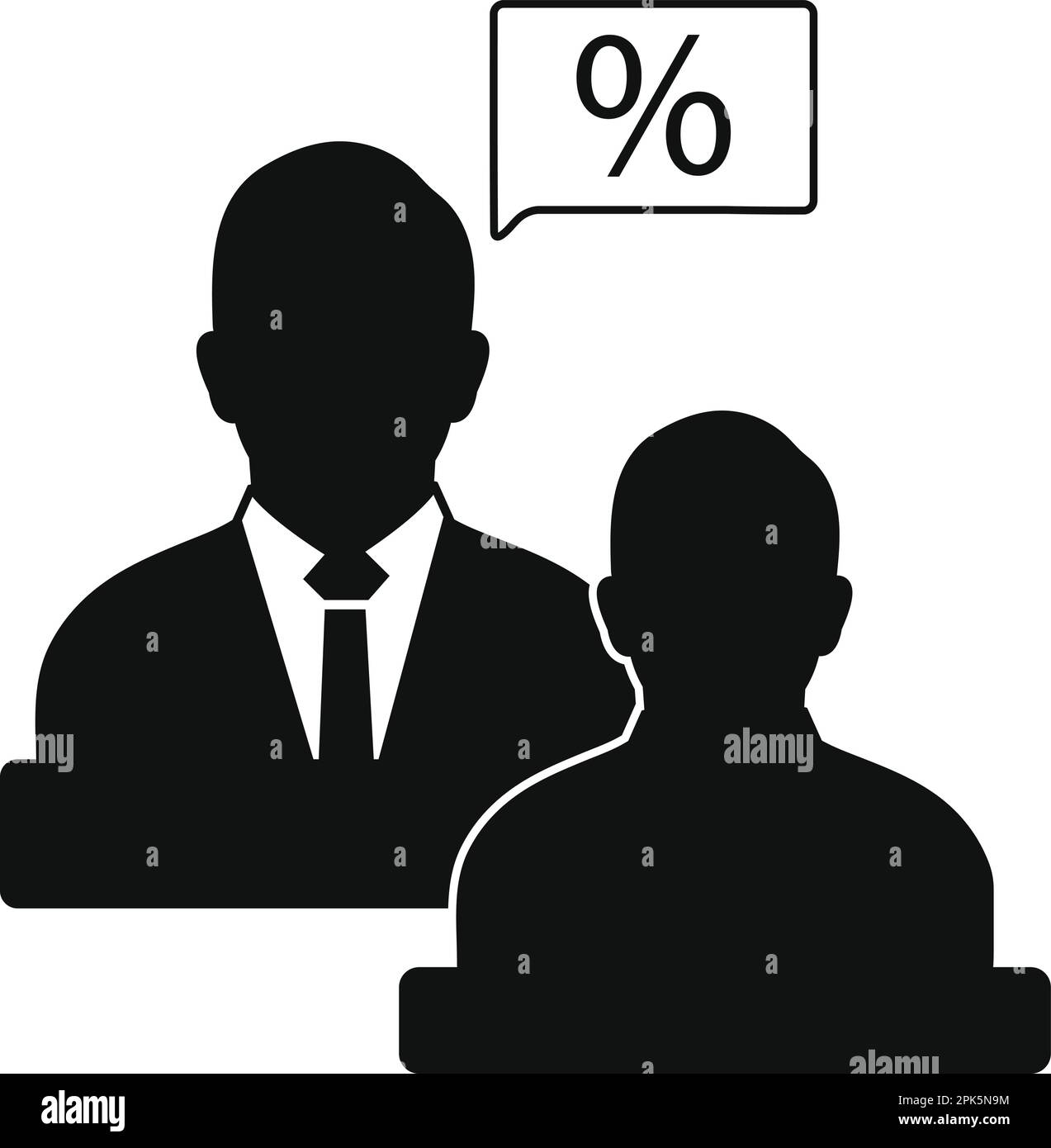 Tax advisor icon. Flat style vector EPS Stock Vector Image & Art - Alamy