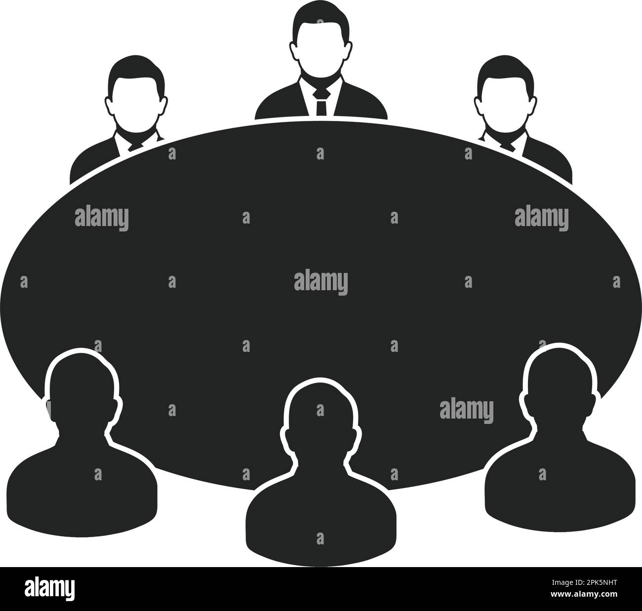 Business meeting icon. Flat style vector EPS Stock Vector Image & Art ...