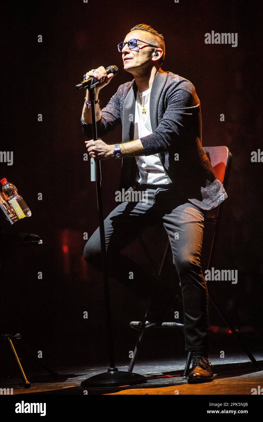 Milan Italy. 05 April 2023. The Italian band MODA' performs live on ...