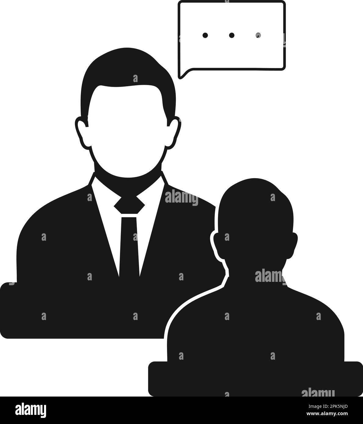 Business Meeting Icon. Flat style vector EPS Stock Vector Image & Art ...