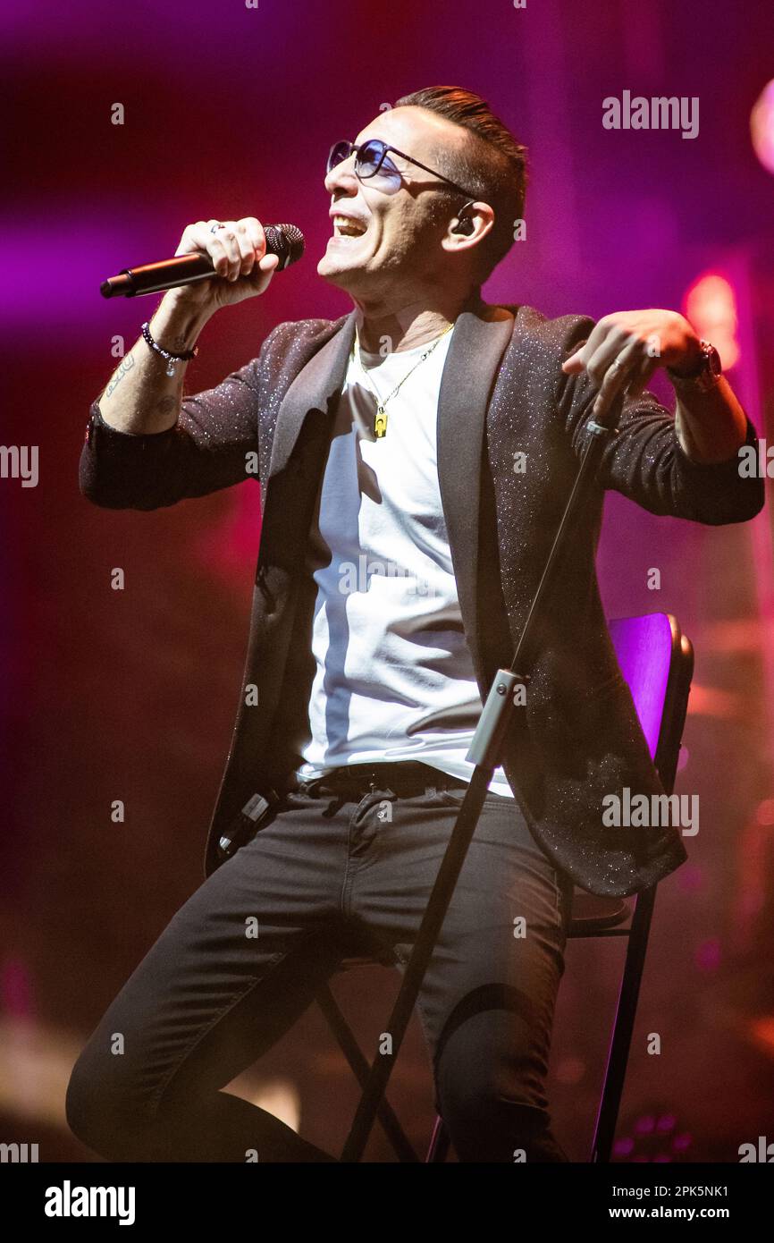 Milan Italy. 05 April 2023. The Italian band MODA' performs live on ...