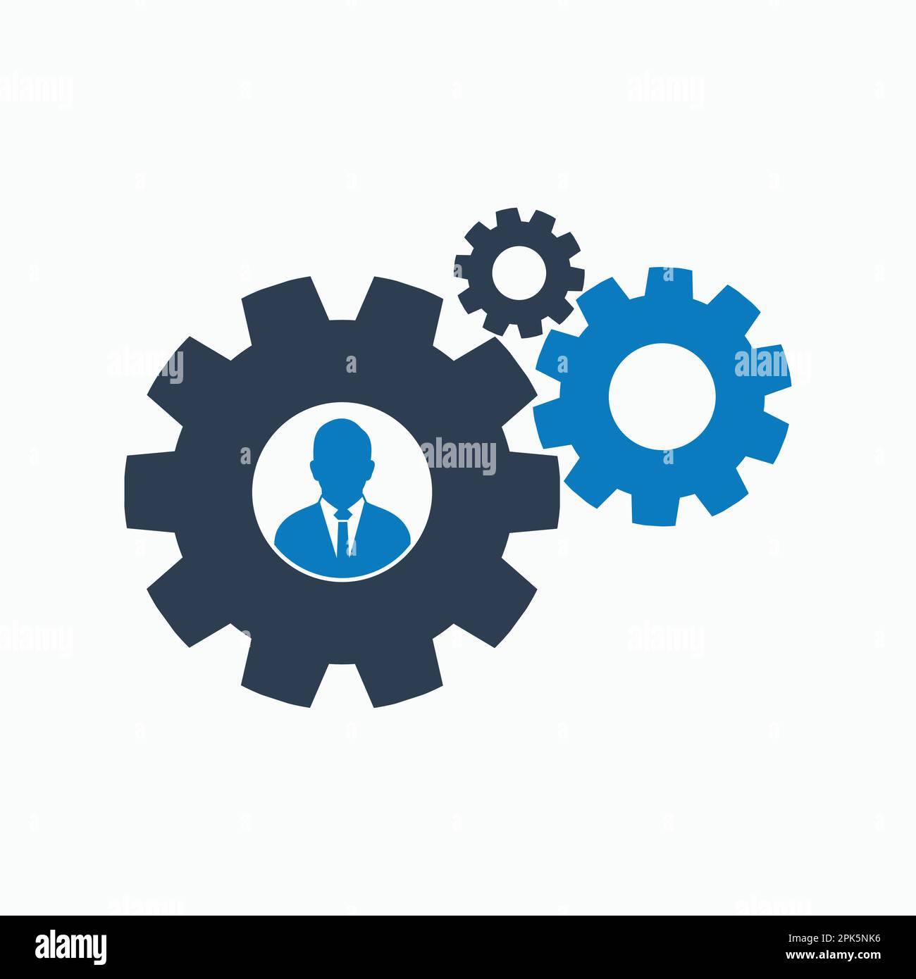 Business solution icon. Flat style vector EPS Stock Vector Image & Art ...