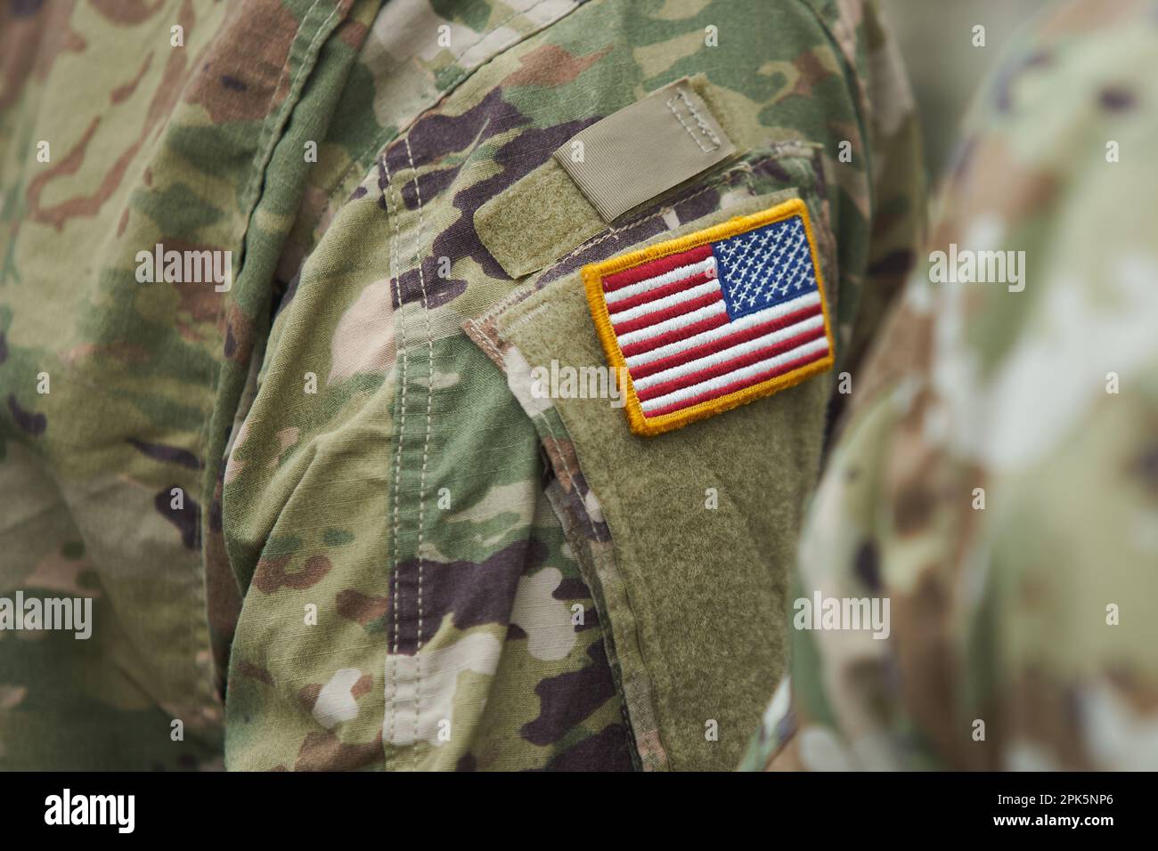 Bucharest, Romania. 5th Apr, 2023: American serviceman during the ...