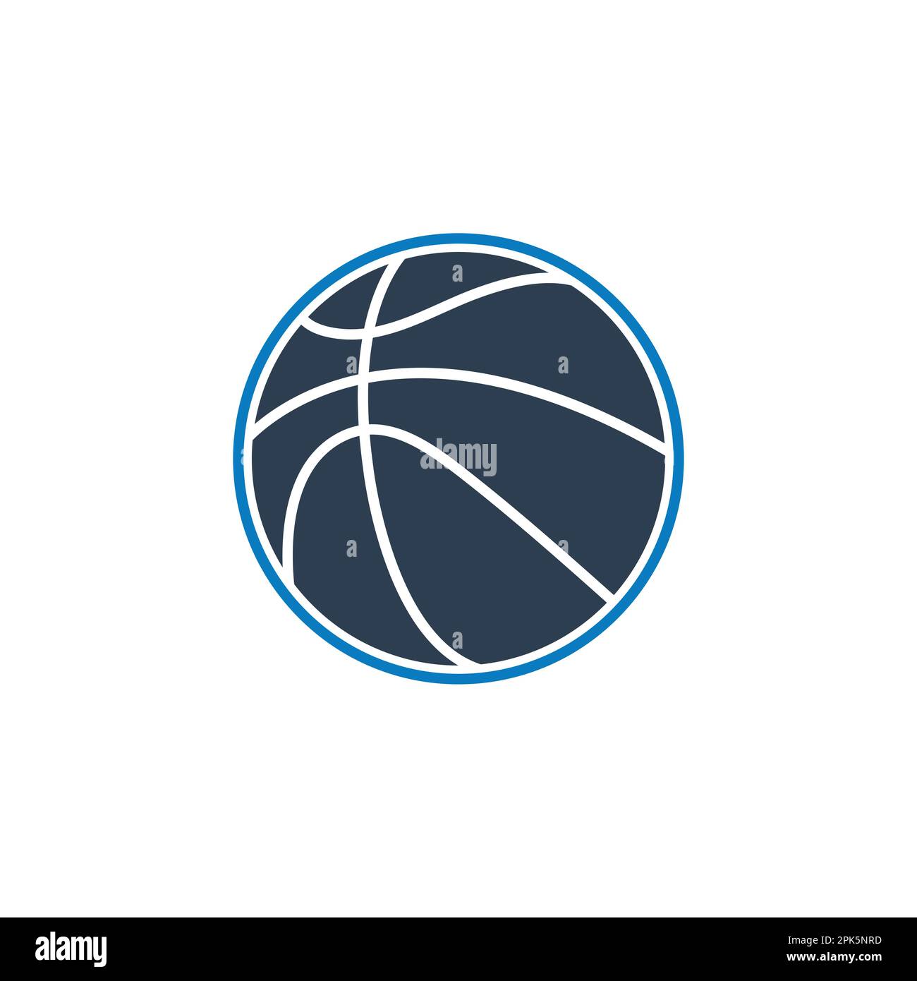 Blue Basketball Icon. Editable Vector EPS Symbol Illustration Stock ...