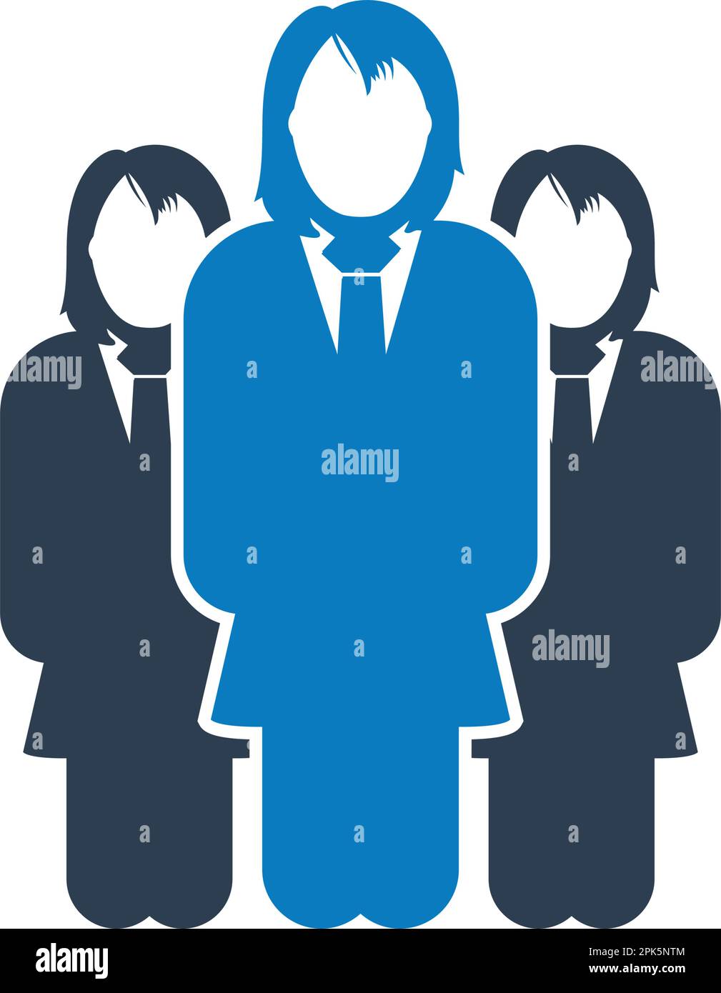 Business Women Team Icon. Flat style vector EPS Stock Vector Image ...