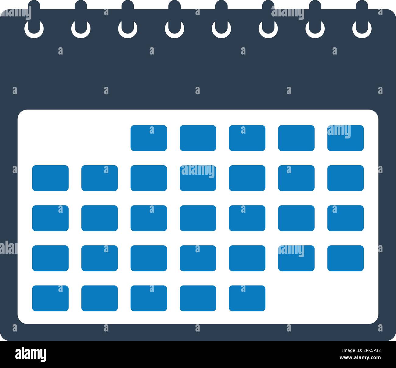 Calendar Icon. Flat style vector EPS Stock Vector Image & Art - Alamy
