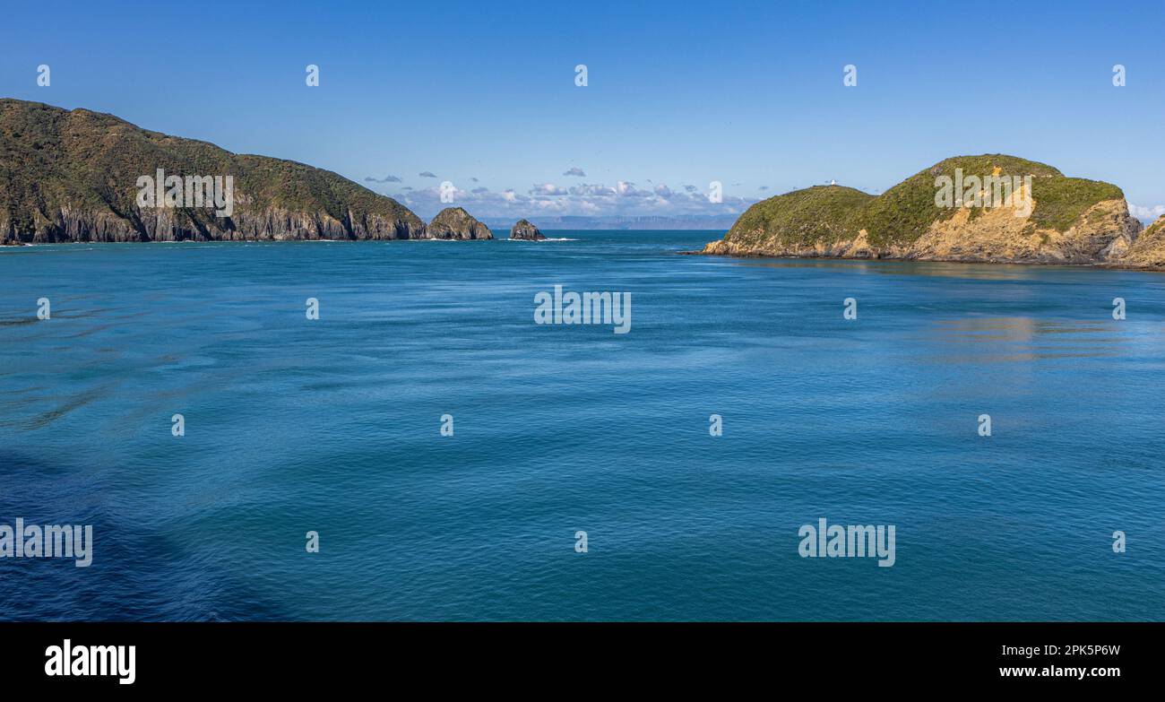View looking back towards the Tory Channel Stock Photo - Alamy