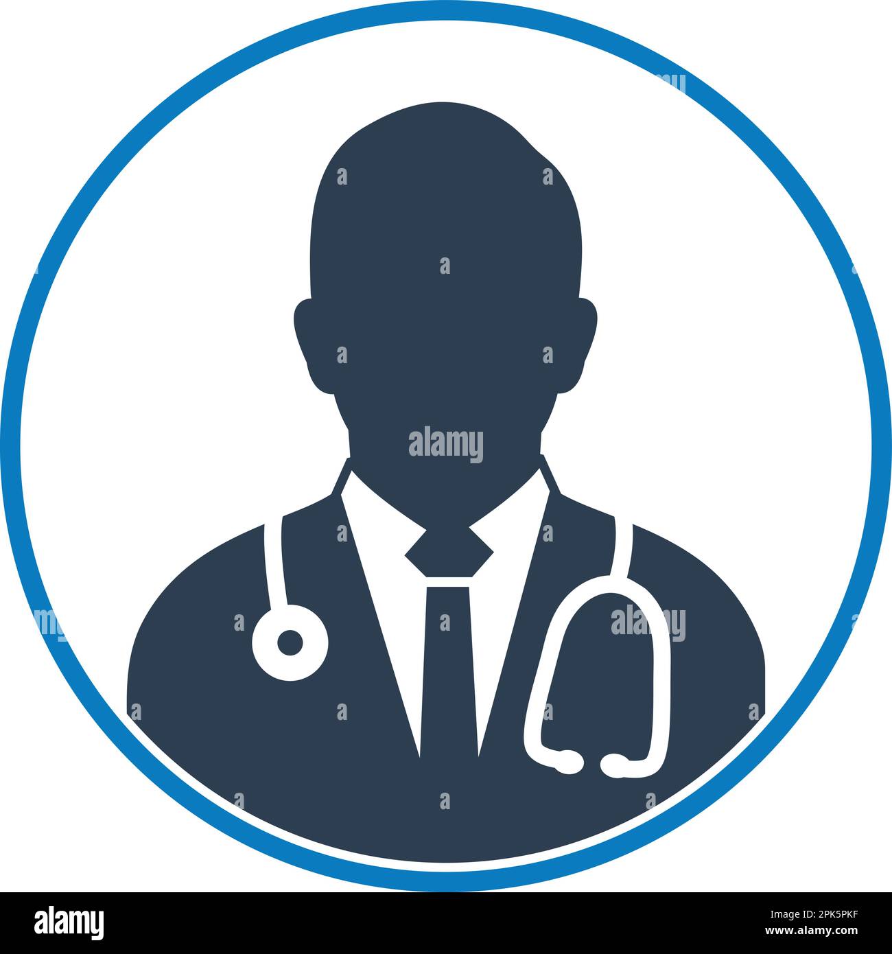 Male Doctor Profile Icon. Flat style vector EPS Stock Vector Image ...