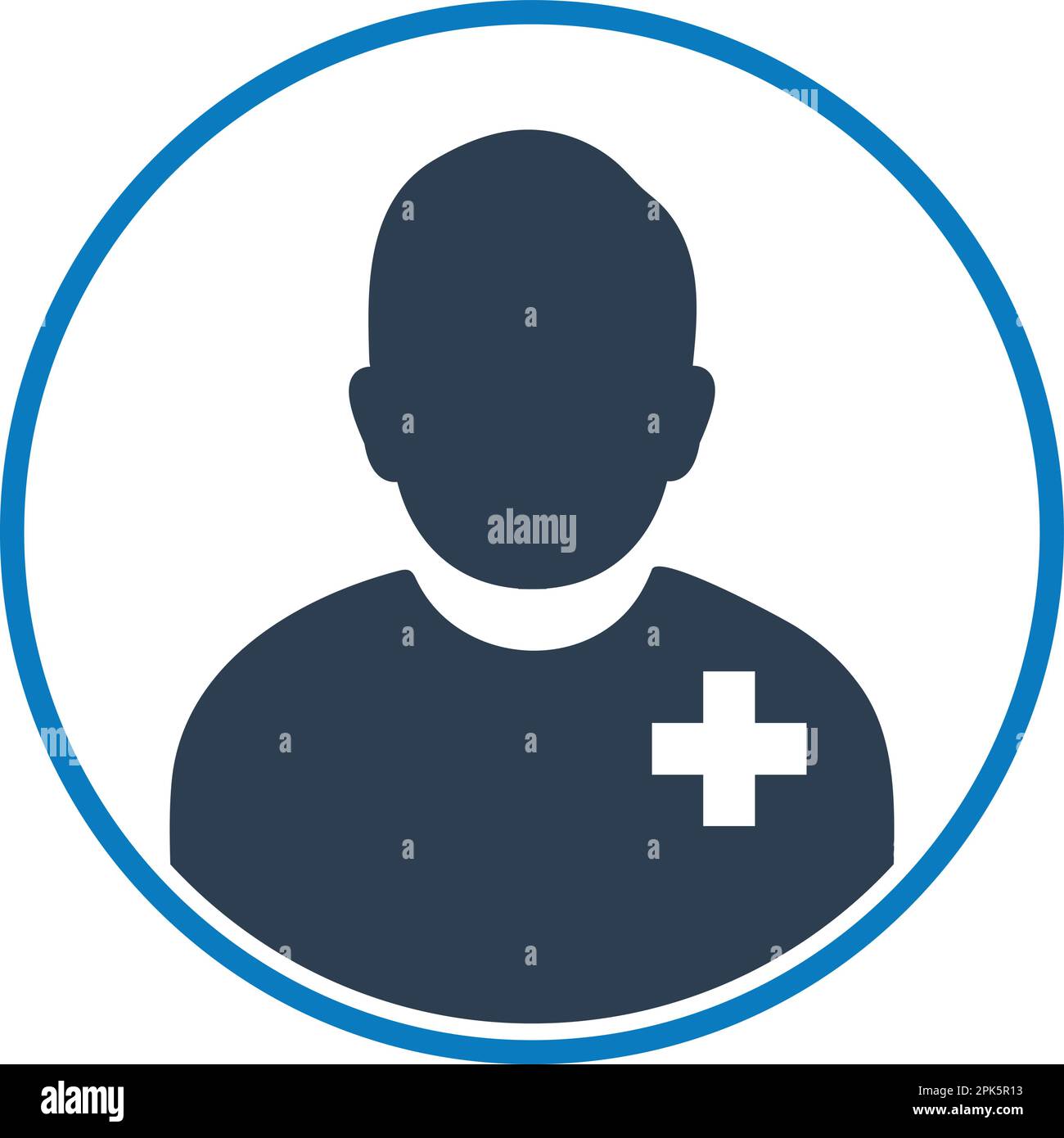 Male Patient profile icon with circle shape. Flat style vector EPS ...