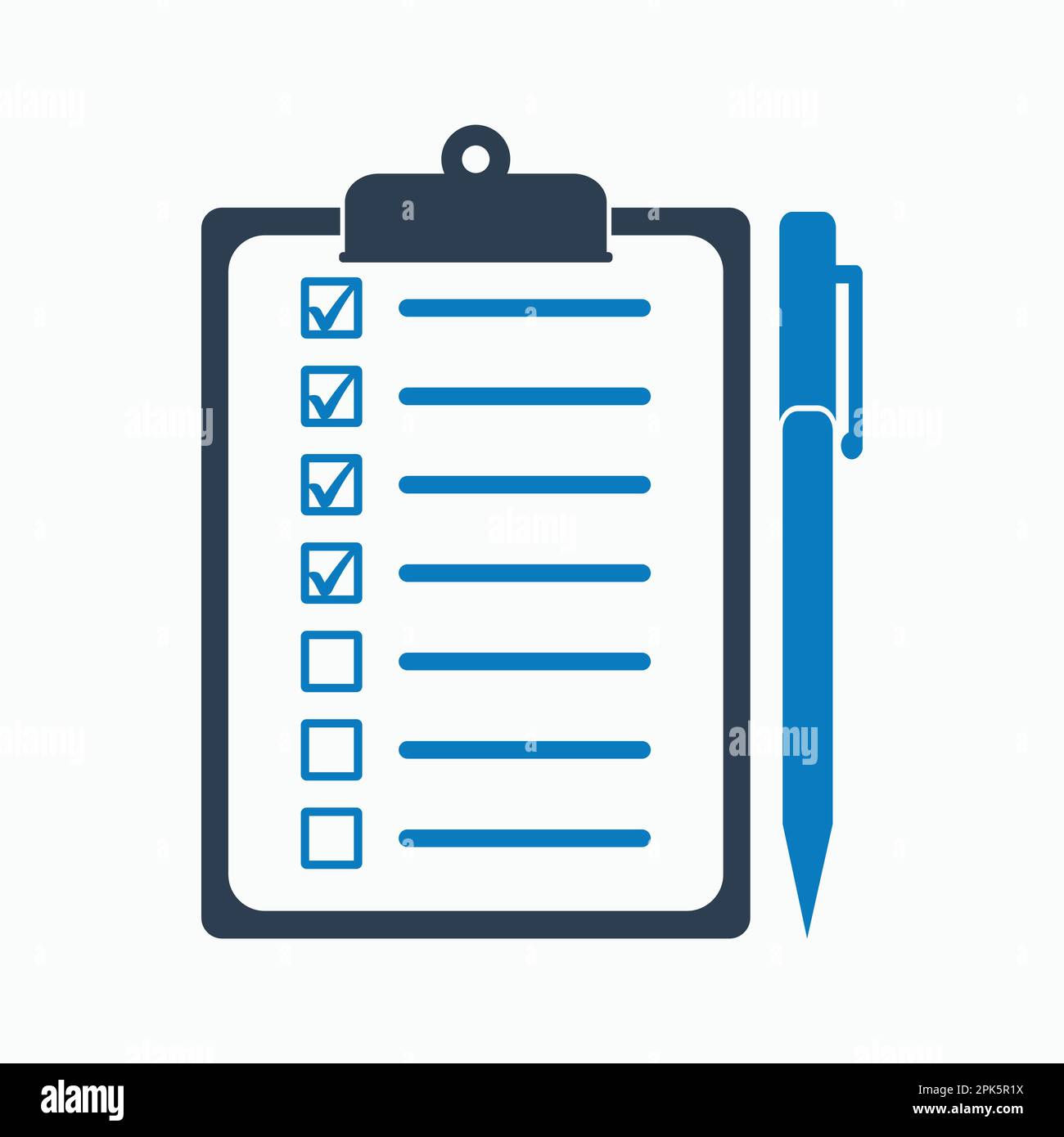 Check list icon. Flat style vector EPS Stock Vector Image & Art - Alamy