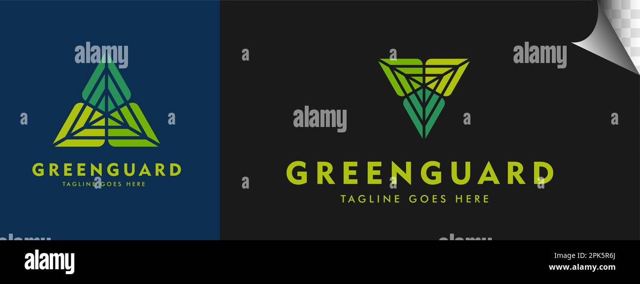 abstract green triangle logo design. Usable for Business and Healthcare ...