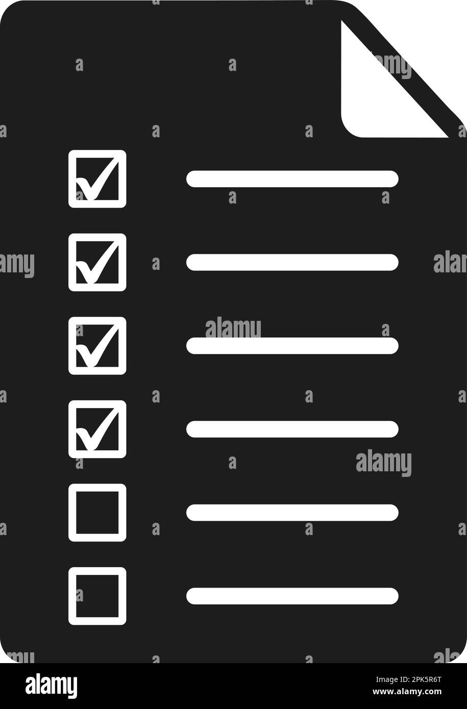 Checklist document Icon. Flat style vector EPS Stock Vector Image & Art ...