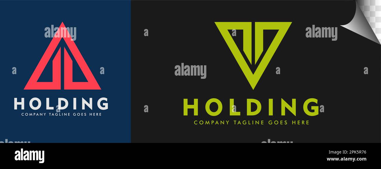 logotype combination initial letter A V triangle shape. brand identity ...