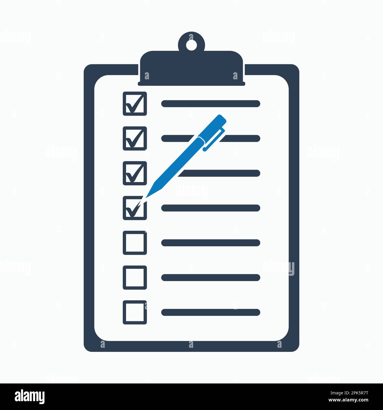 Check list icon. Flat style vector EPS Stock Vector Image & Art - Alamy