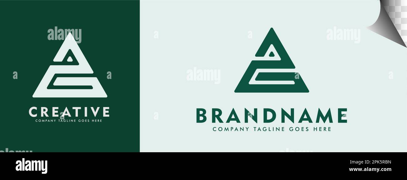 logotype combination initial letter A G triangle shape. brand identity ...