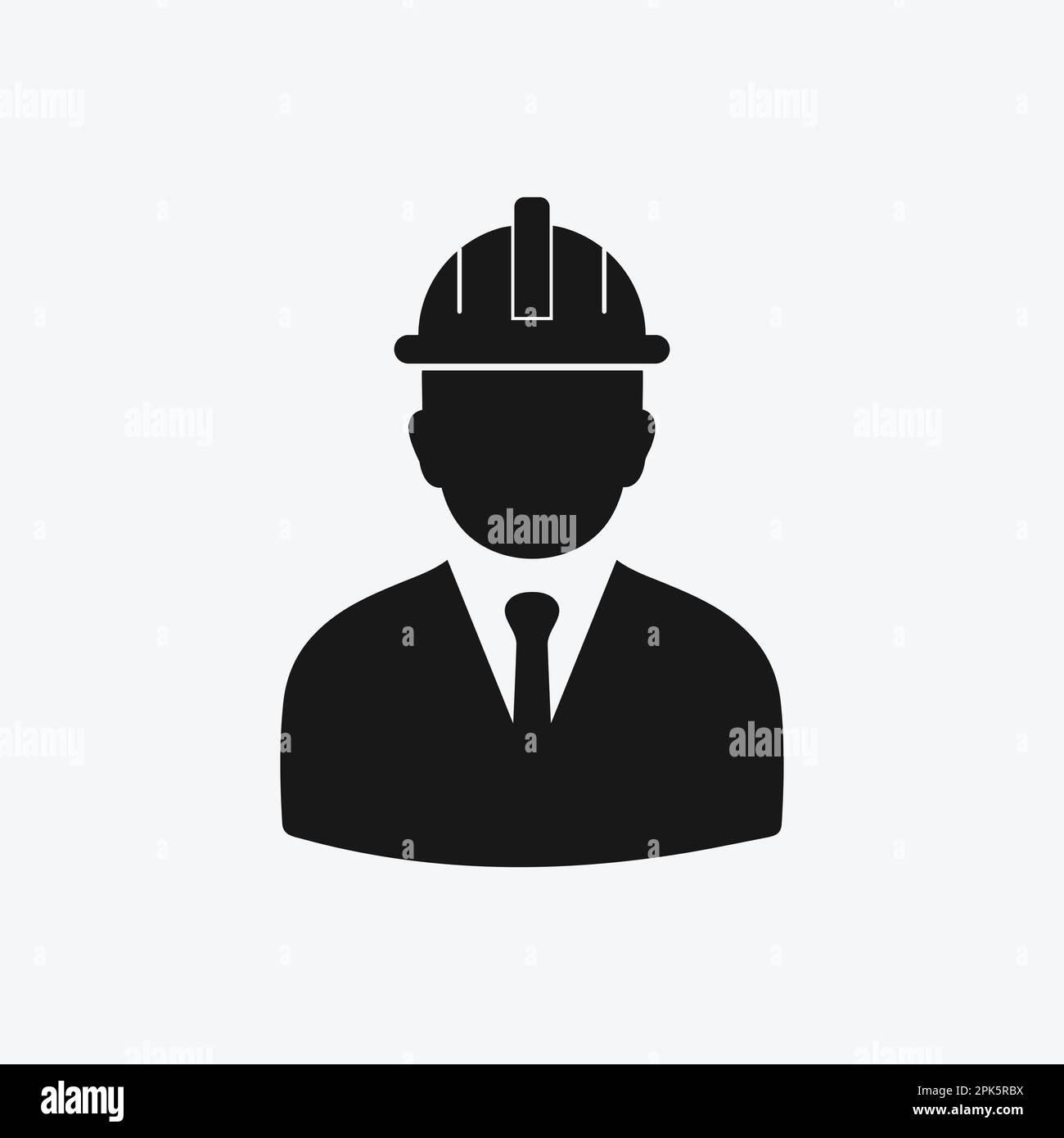 Construction Worker Icon. Editable Vector EPS Symbol Illustration Stock ...
