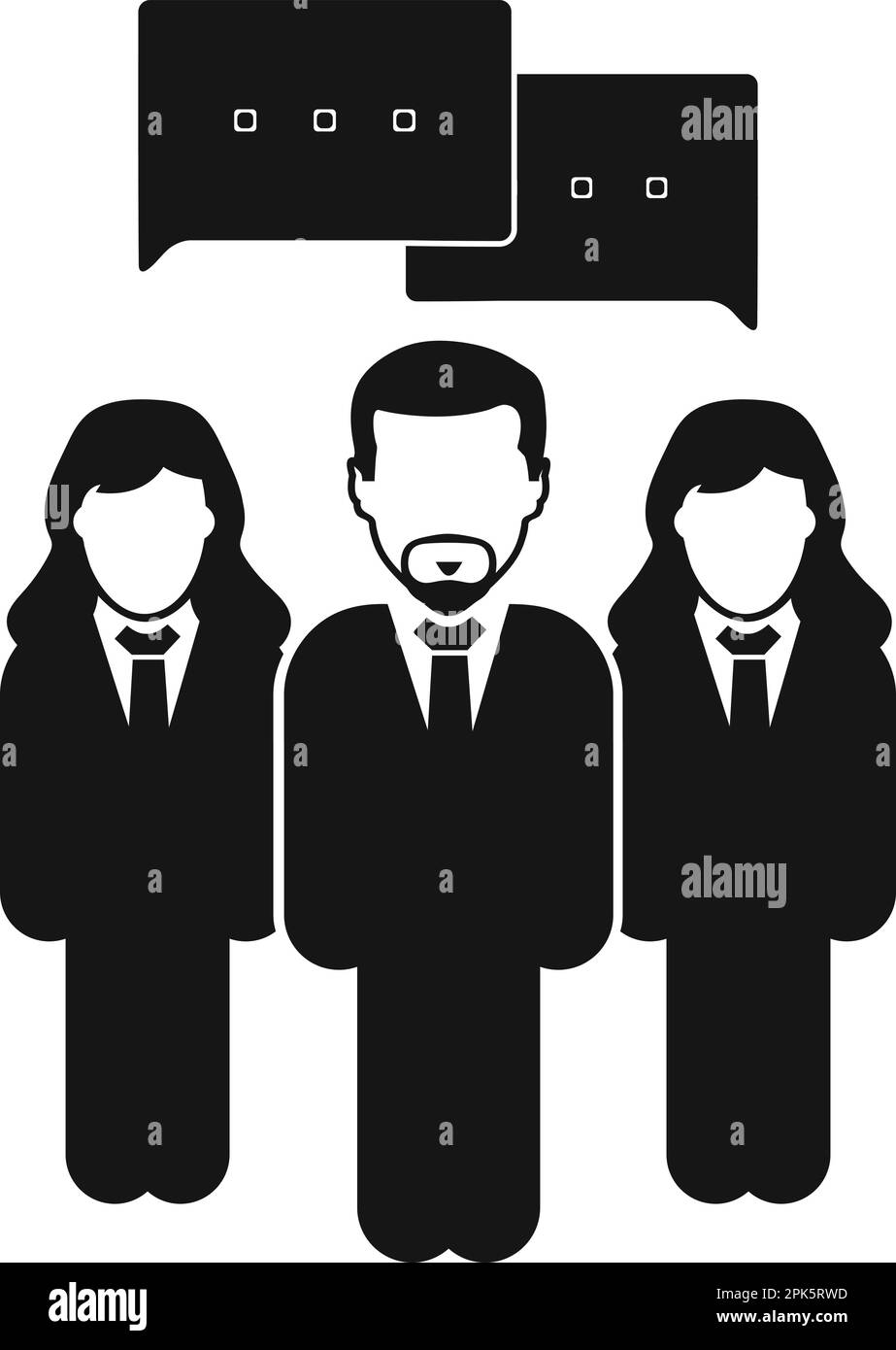 Conversation icon. Flat style vector EPS Stock Vector Image & Art - Alamy