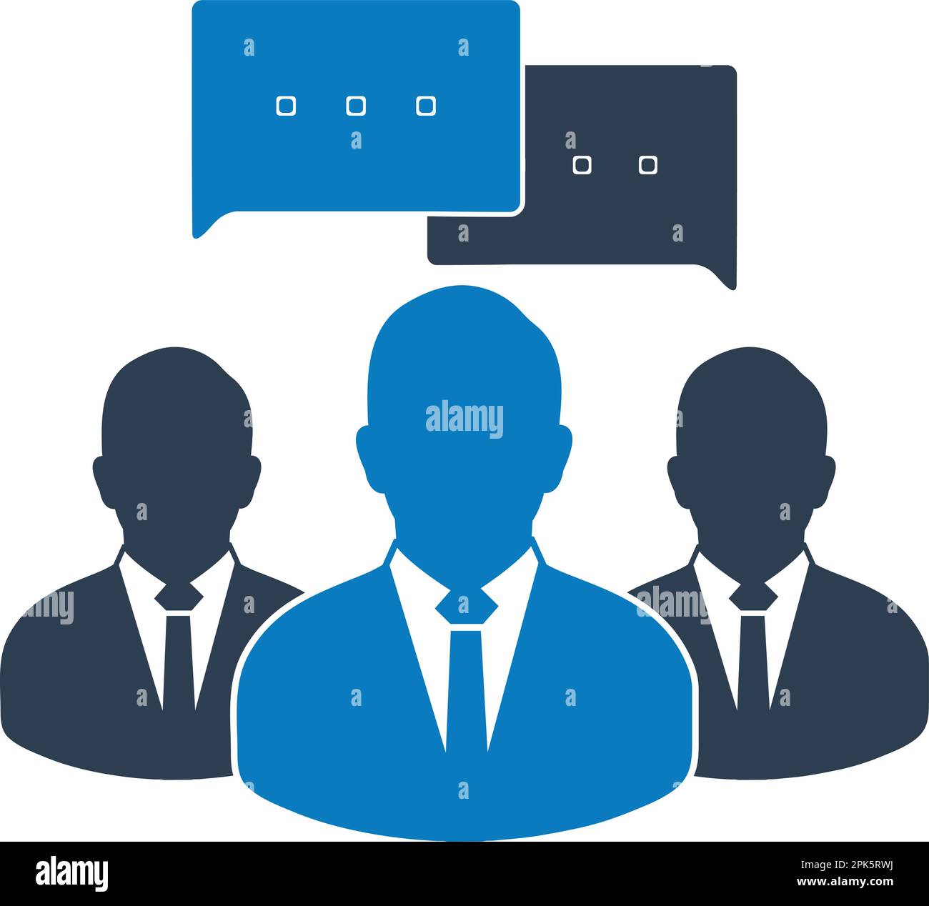 Conversation icon flat style Cut Out Stock Images & Pictures - Alamy