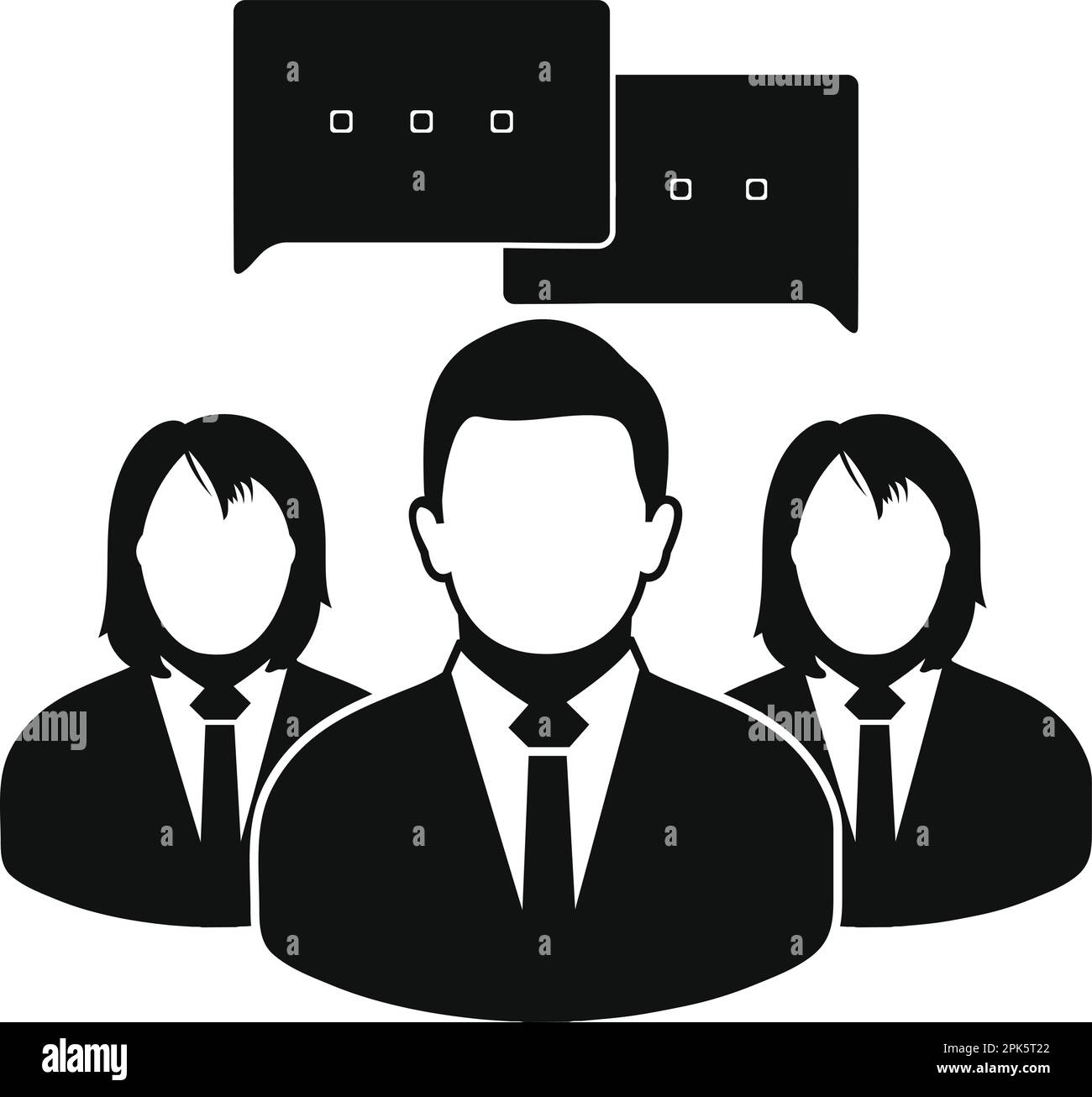 Conversation icon. Flat style vector EPS Stock Vector Image & Art - Alamy