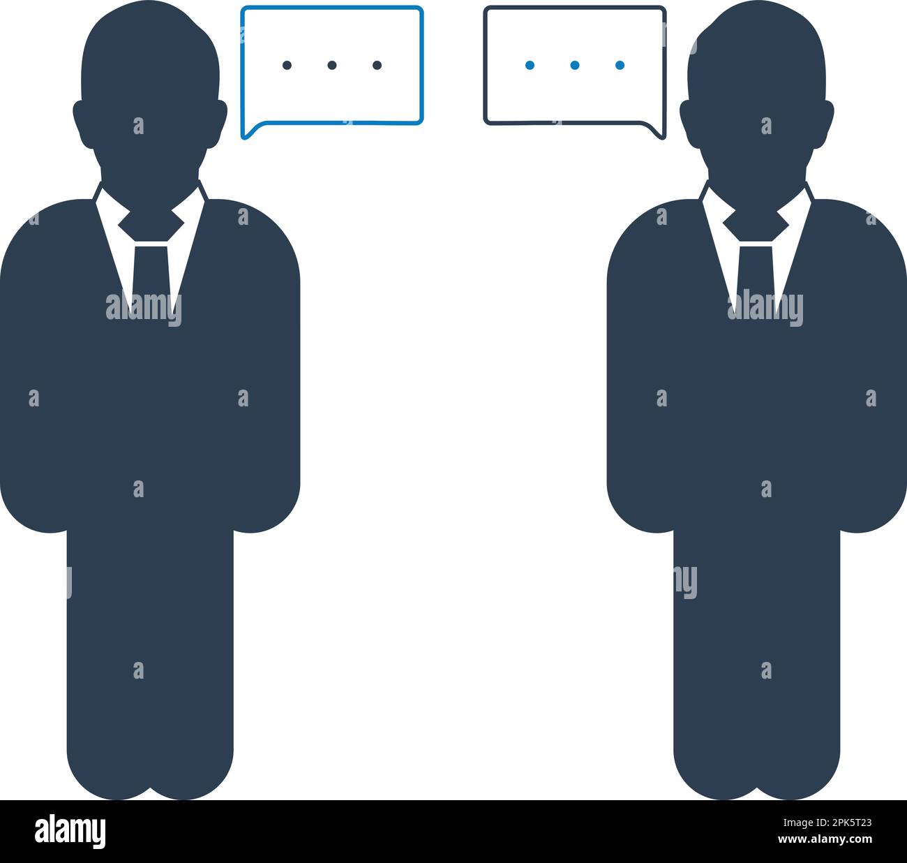 Conversation icon. Flat style vector EPS Stock Vector Image & Art - Alamy