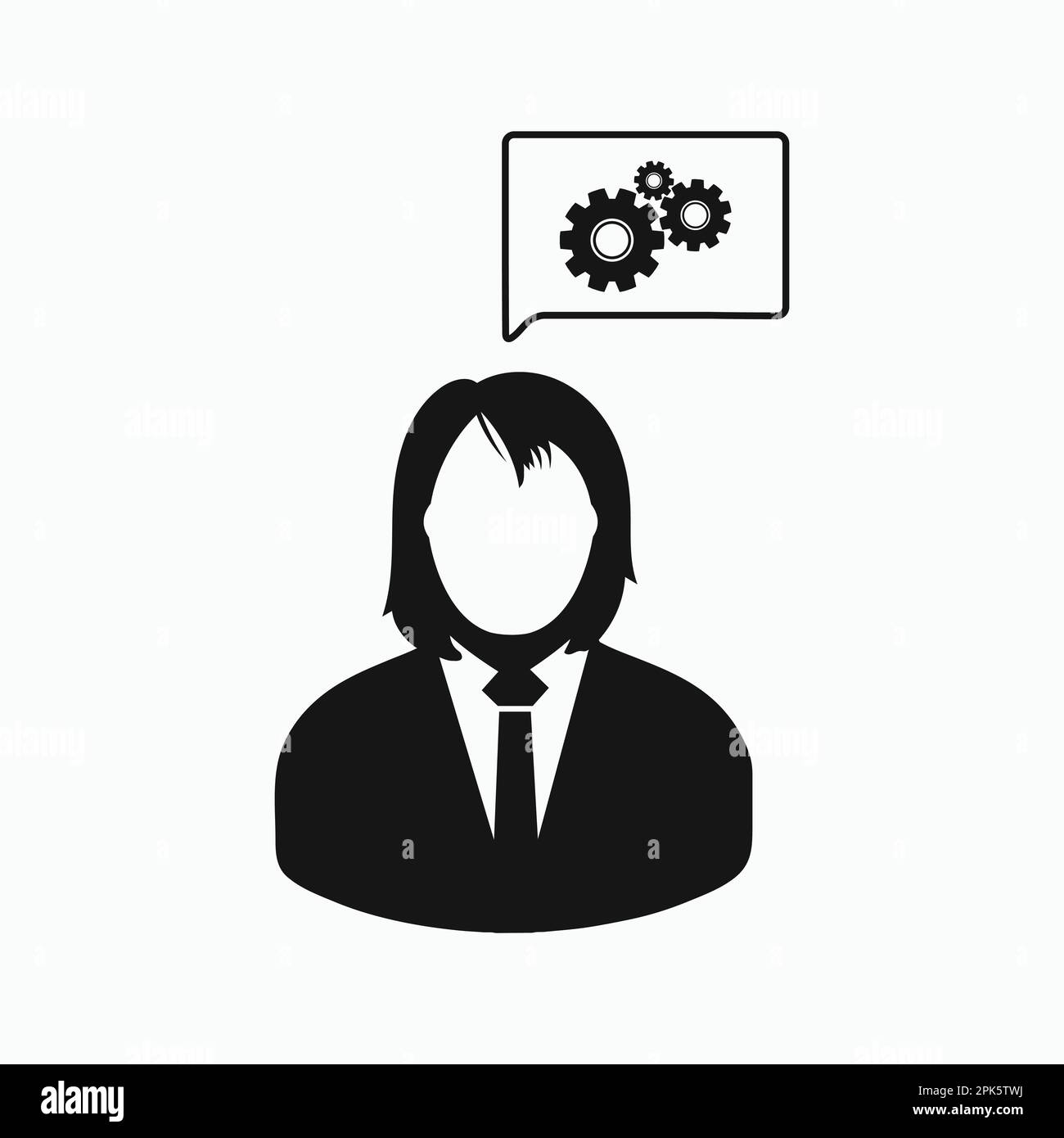 Creative Service Icon. Flat style vector EPS Stock Vector Image & Art ...