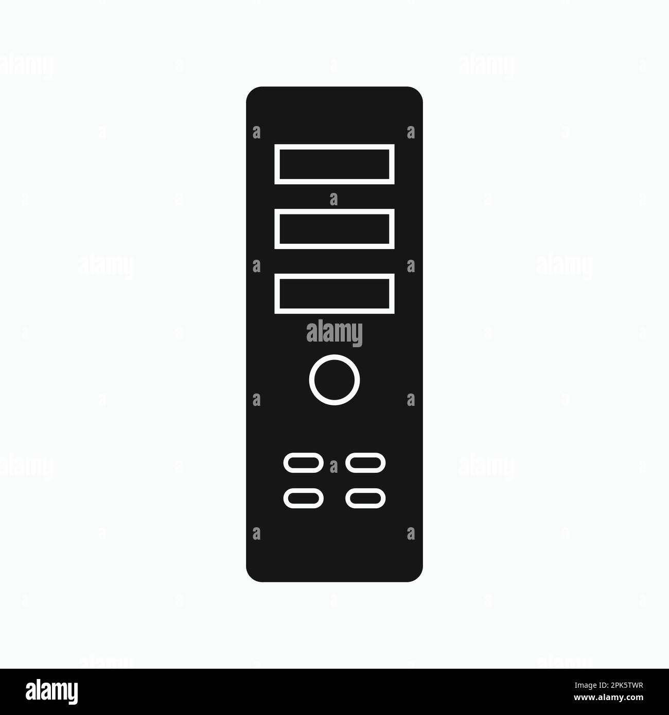 Computer CPU icon. Flat style vector EPS Stock Vector Image & Art - Alamy