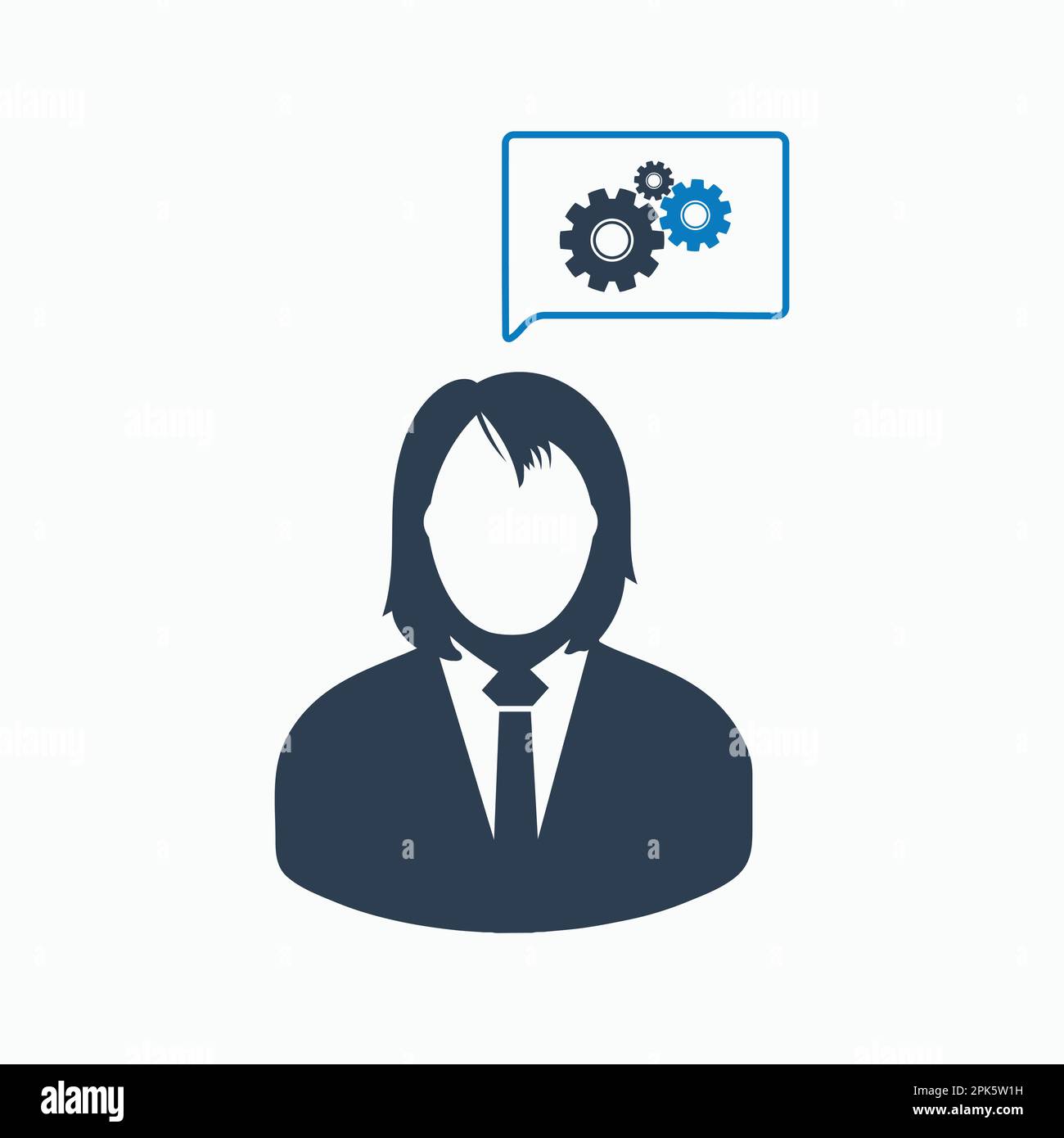 Creative Service Icon. Flat style vector EPS Stock Vector Image & Art ...