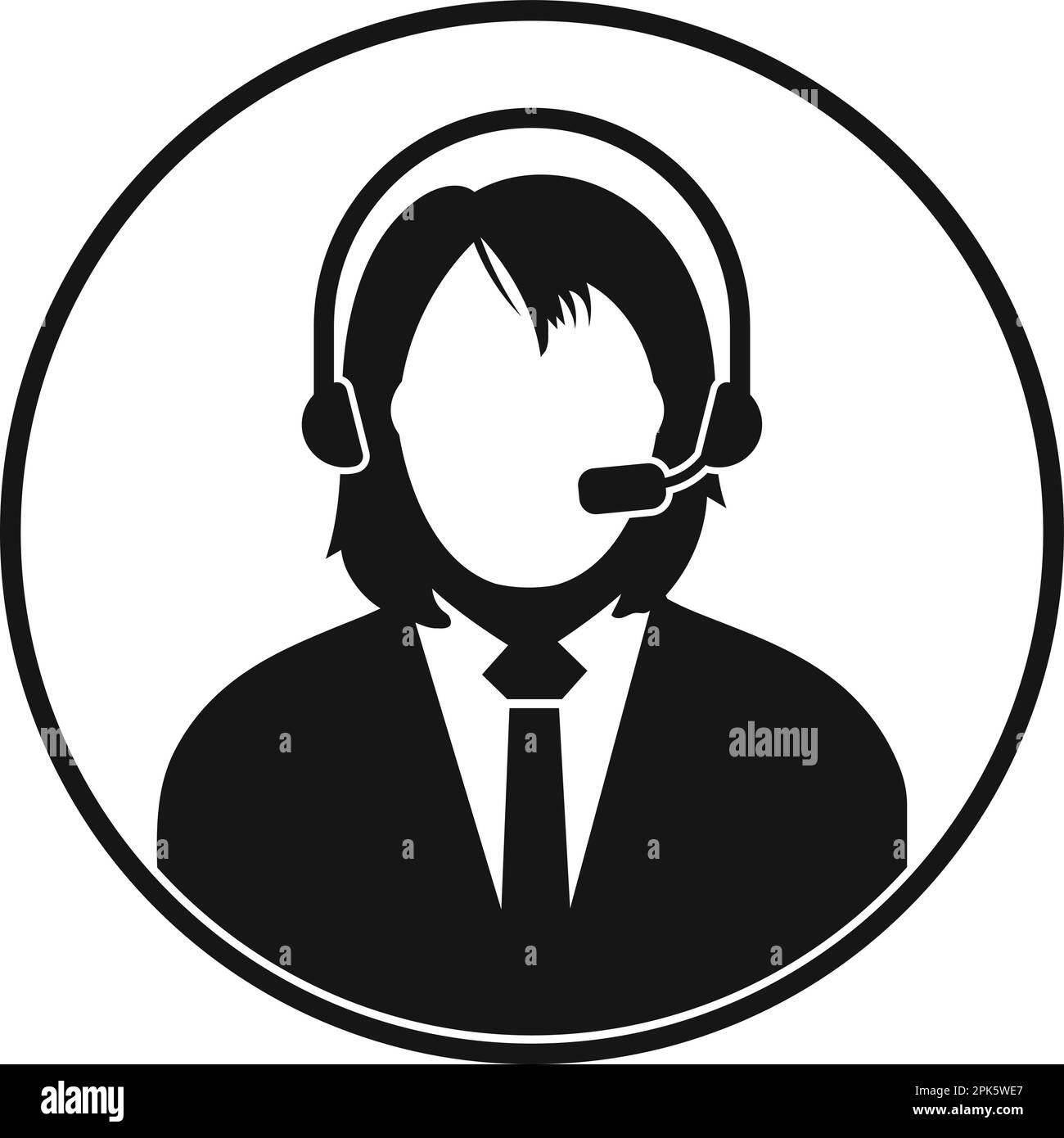 Woman client talk female Cut Out Stock Images & Pictures - Alamy