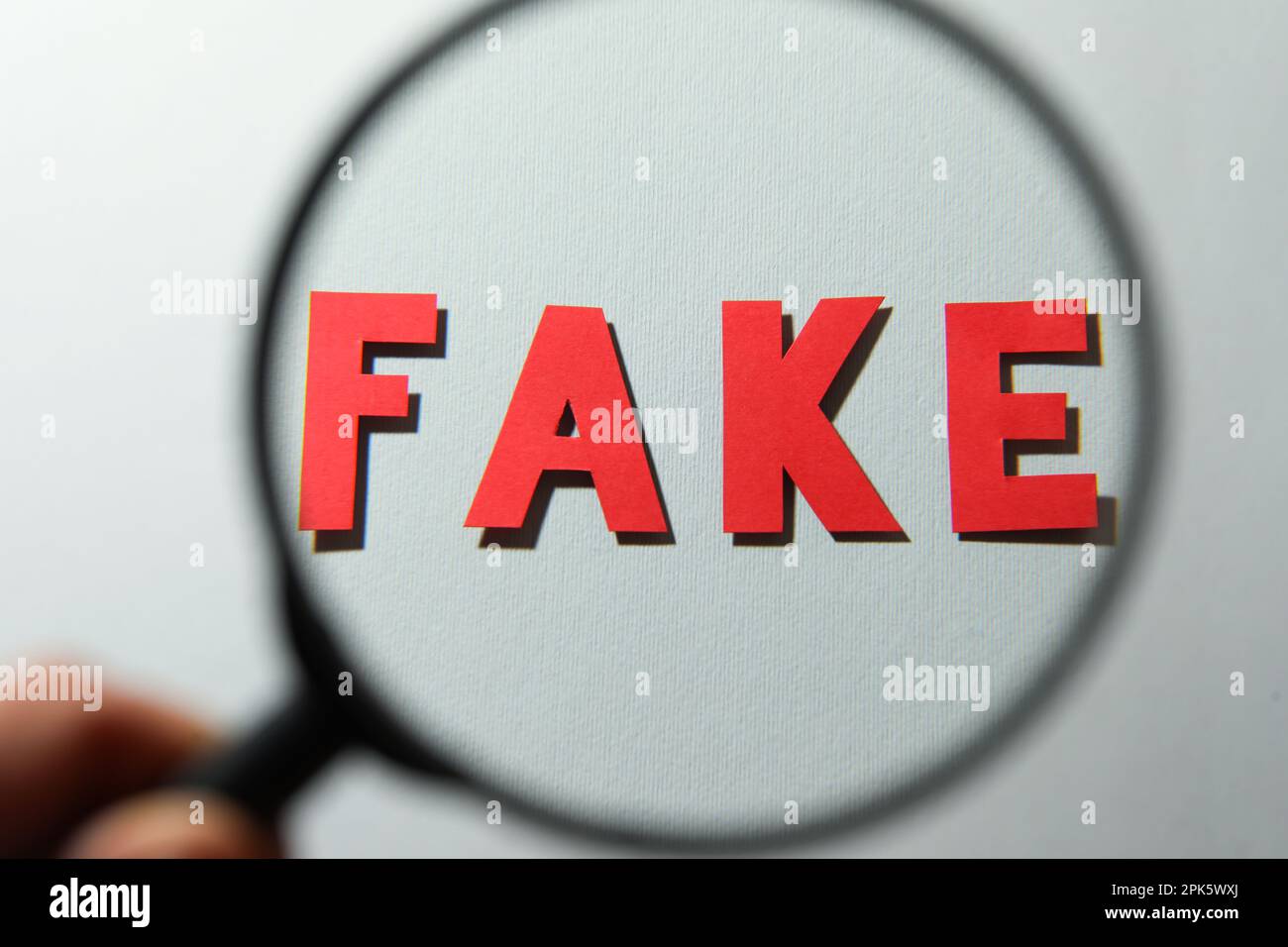 Truth word with magnifying glass hi-res stock photography and images ...