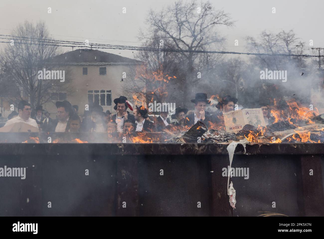 Lakewood, New Jersey, USA. 5th Apr, 2023. The Orthodox Jewish community ...