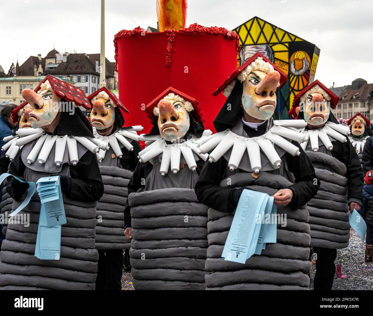 Costume at the Basel Fasnacht parade in Switzerland Stock Photo - Alamy