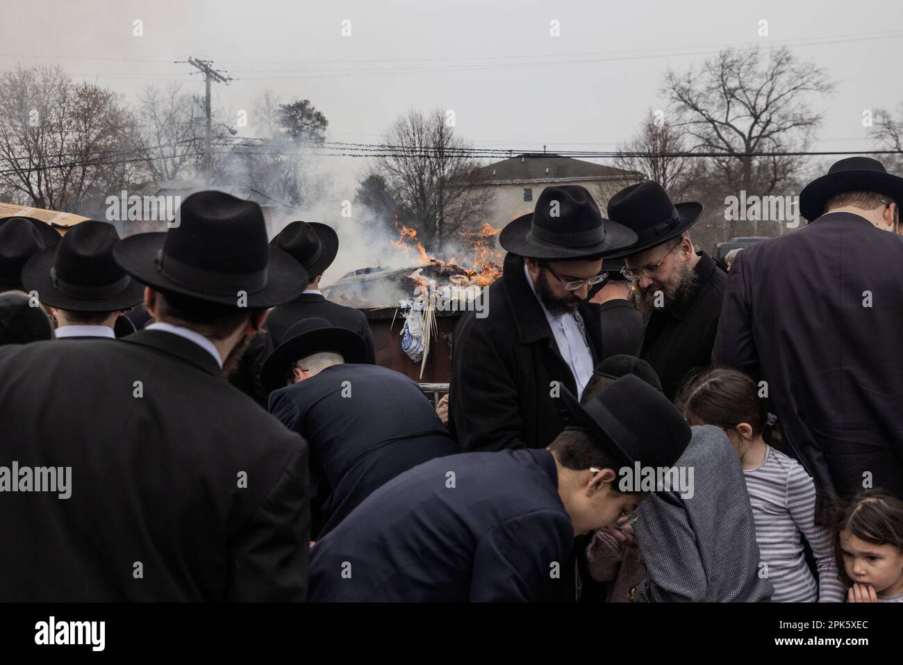 Lakewood, New Jersey, USA. 5th Apr, 2023. The Orthodox Jewish community ...