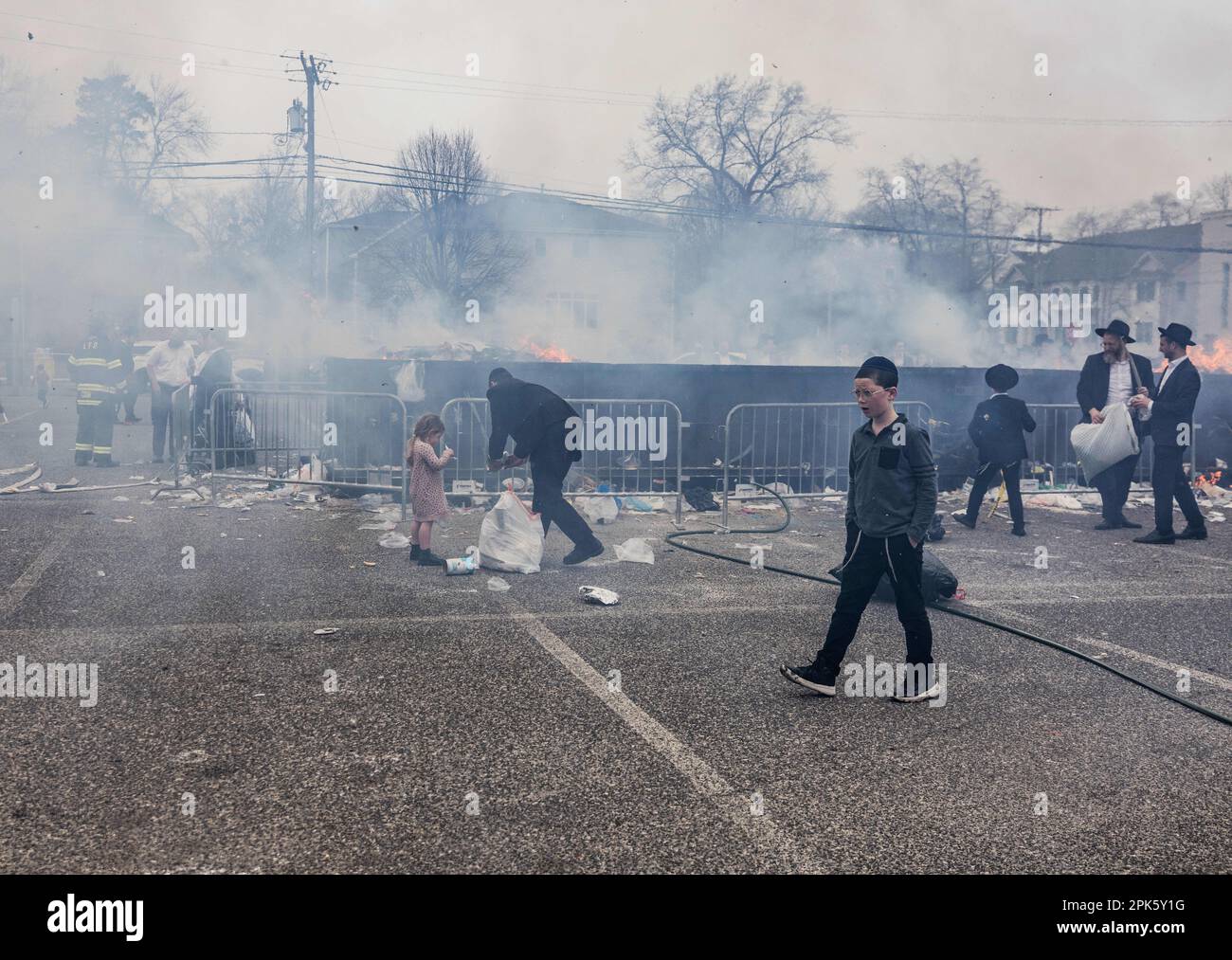 Lakewood, New Jersey, USA. 5th Apr, 2023. The Orthodox Jewish community ...