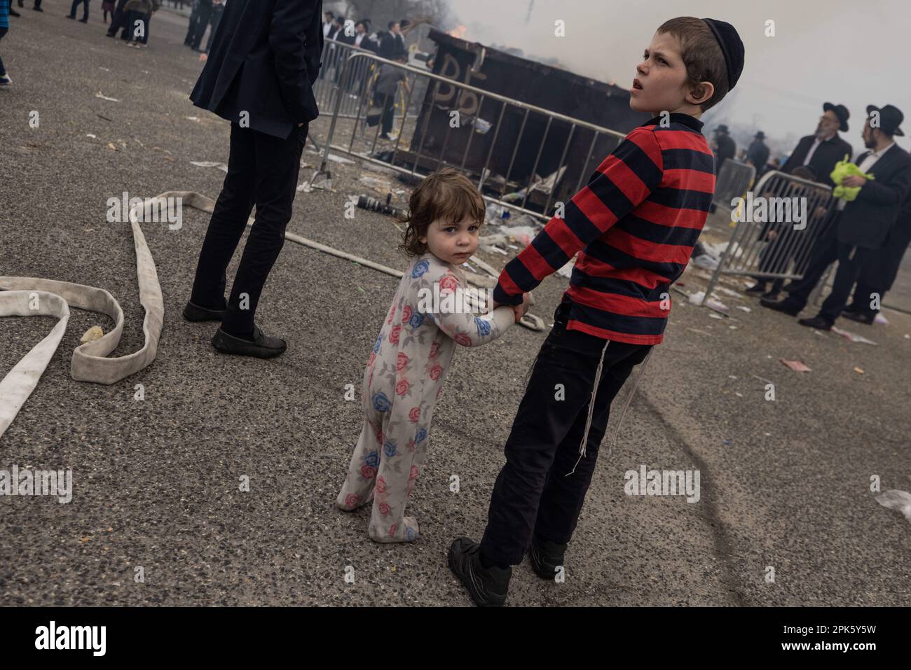 Lakewood, New Jersey, USA. 5th Apr, 2023. The Orthodox Jewish community ...