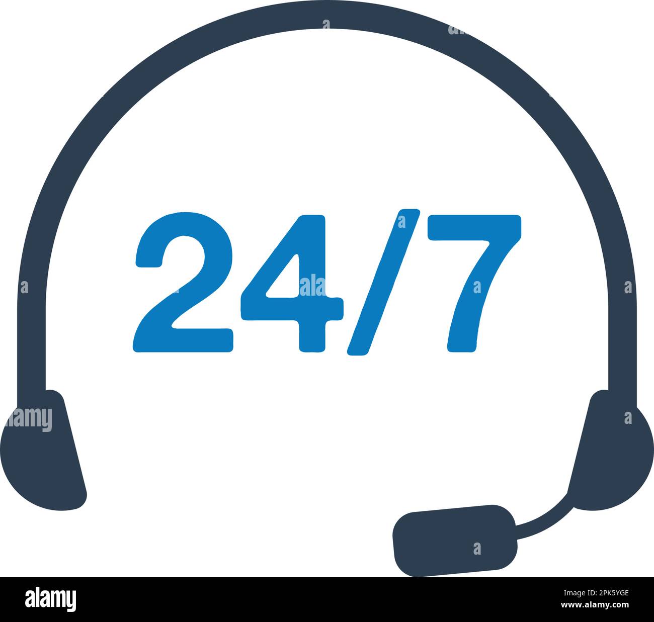 24/7 Customer Support, Help Icon. Flat style vector EPS Stock Vector ...