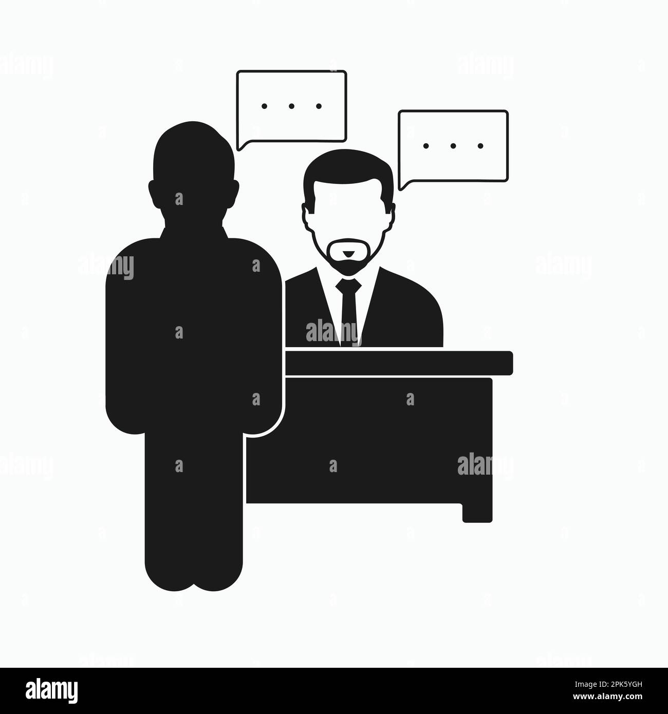 Customer service counter sign Stock Vector Images - Alamy