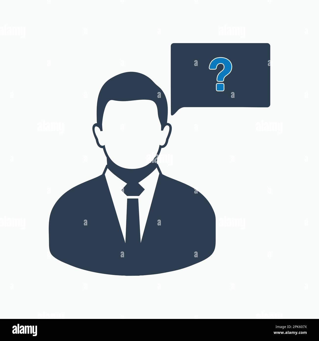 Decision making icon. Flat style vector EPS Stock Vector Image & Art ...