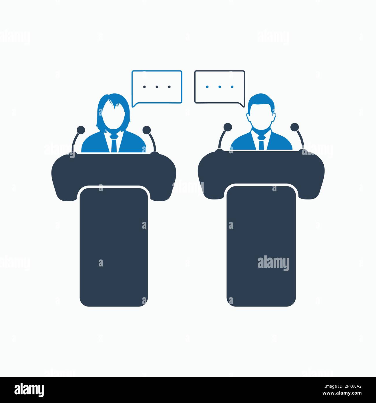 Debate icon hi-res stock photography and images - Alamy