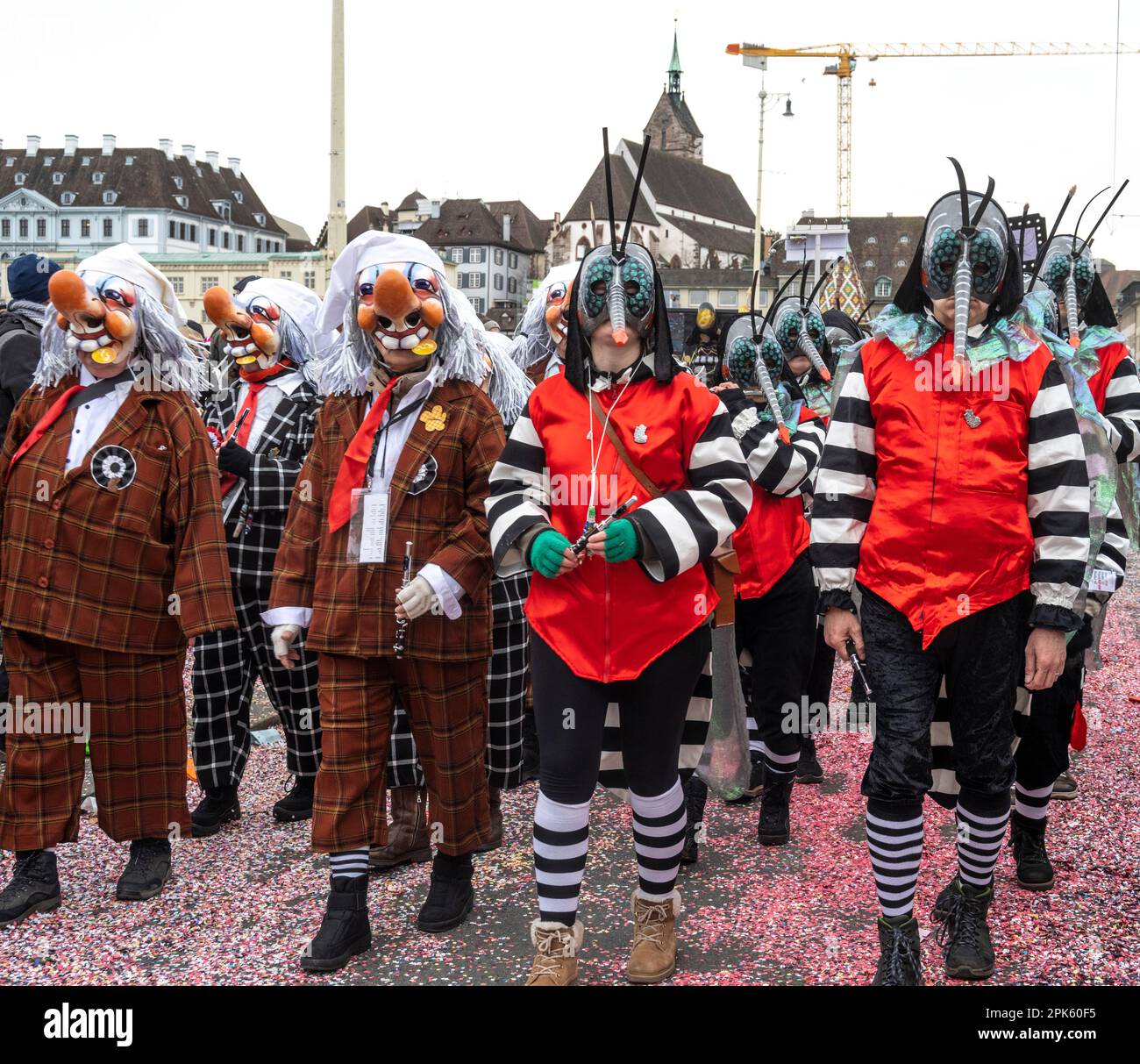 bugs Costume at the Basel Fasnacht parade in Switzerland Stock Photo ...