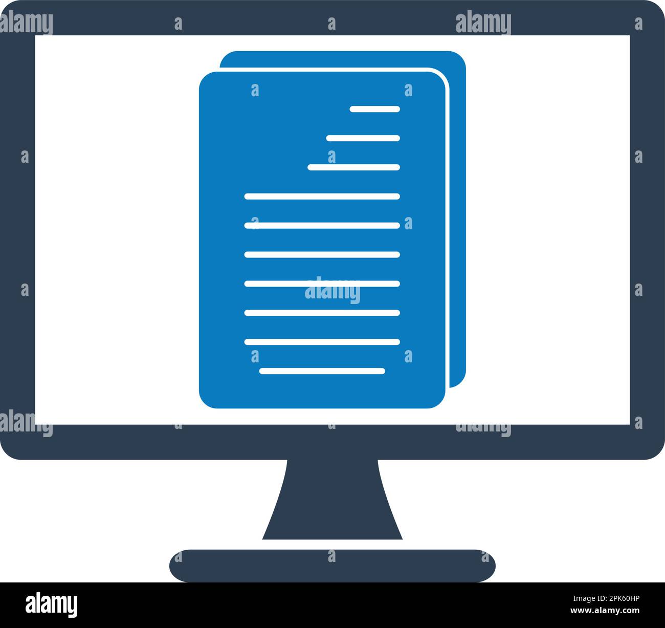 Digital Document Icon. Flat style vector EPS Stock Vector Image & Art ...