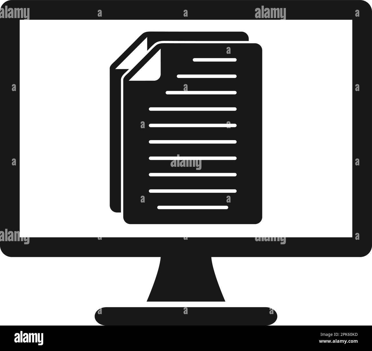 Digital Document Icon. Flat style vector EPS Stock Vector Image & Art ...
