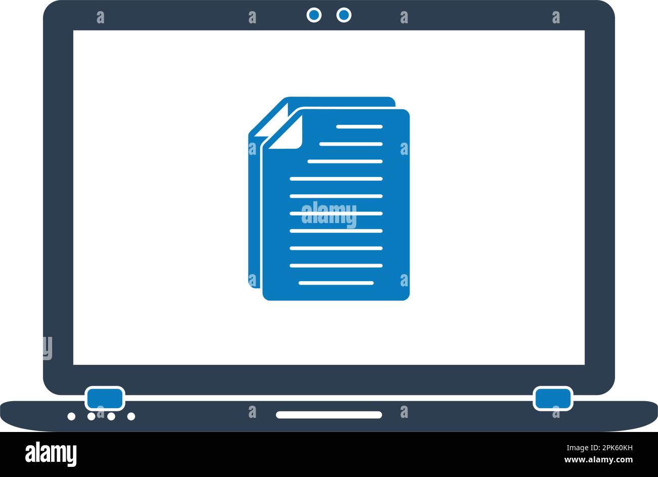 Digital Document Icon. Flat style vector EPS Stock Vector Image & Art ...