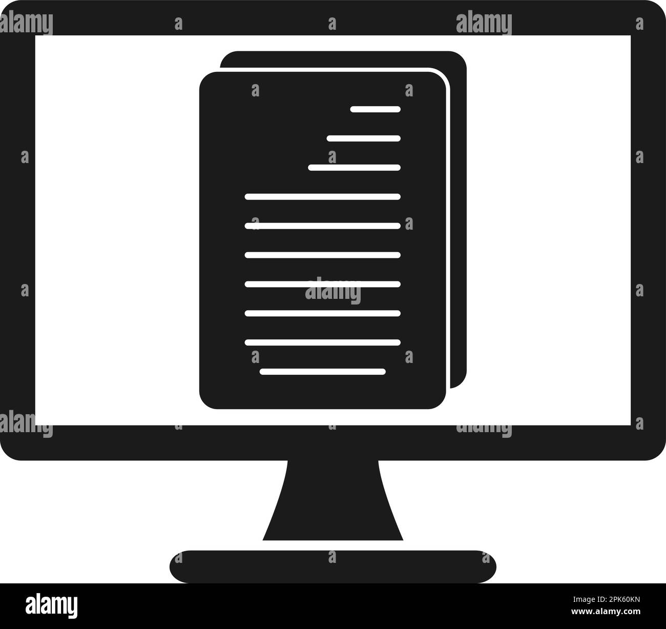 Digital Document Icon. Flat style vector EPS Stock Vector Image & Art ...