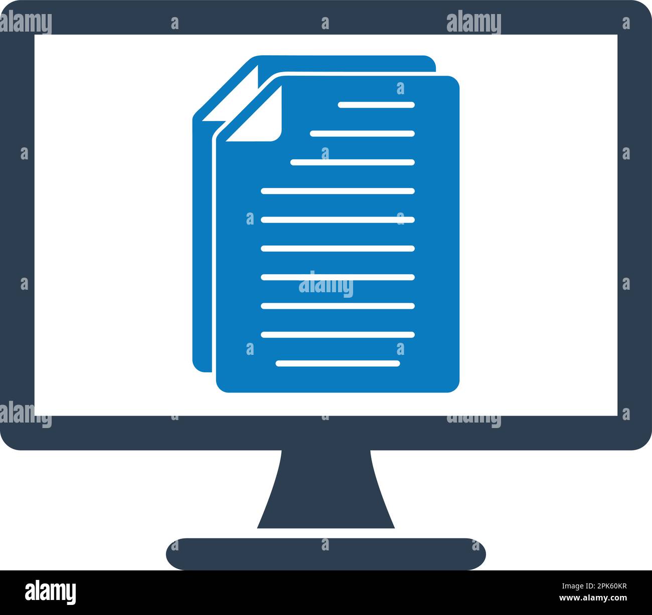 Digital Document Icon. Flat style vector EPS Stock Vector Image & Art ...