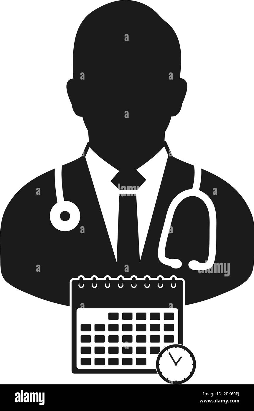 Doctor appointment icon. Flat style vector EPS Stock Vector Image & Art ...