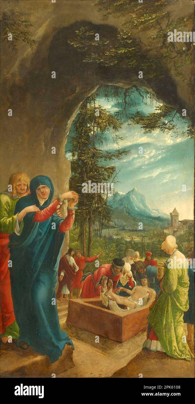 The Entombment of Christ painted by Albrecht Altdorfer of the German ...