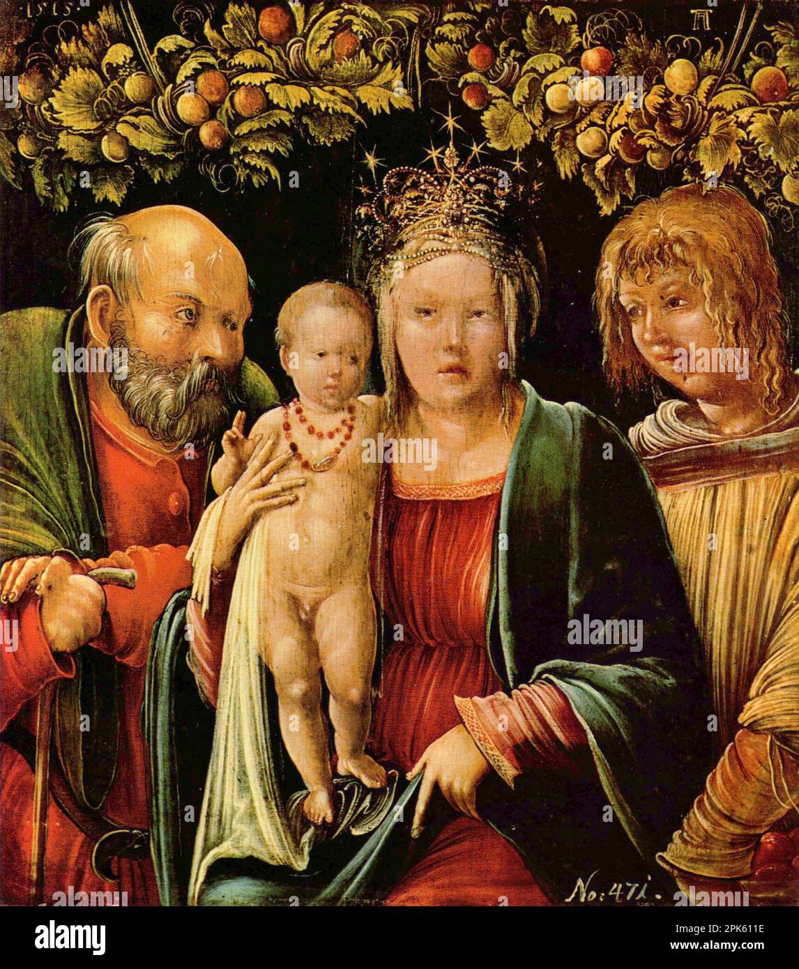 Holy Family with an Angel painted by Albrecht Altdorfer of the German ...