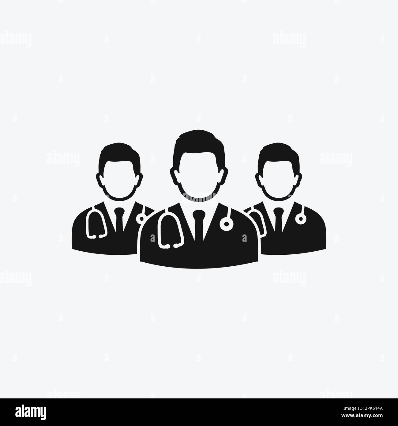 Medical Doctor Team Icon. Editable Vector EPS Symbol Illustration Stock ...