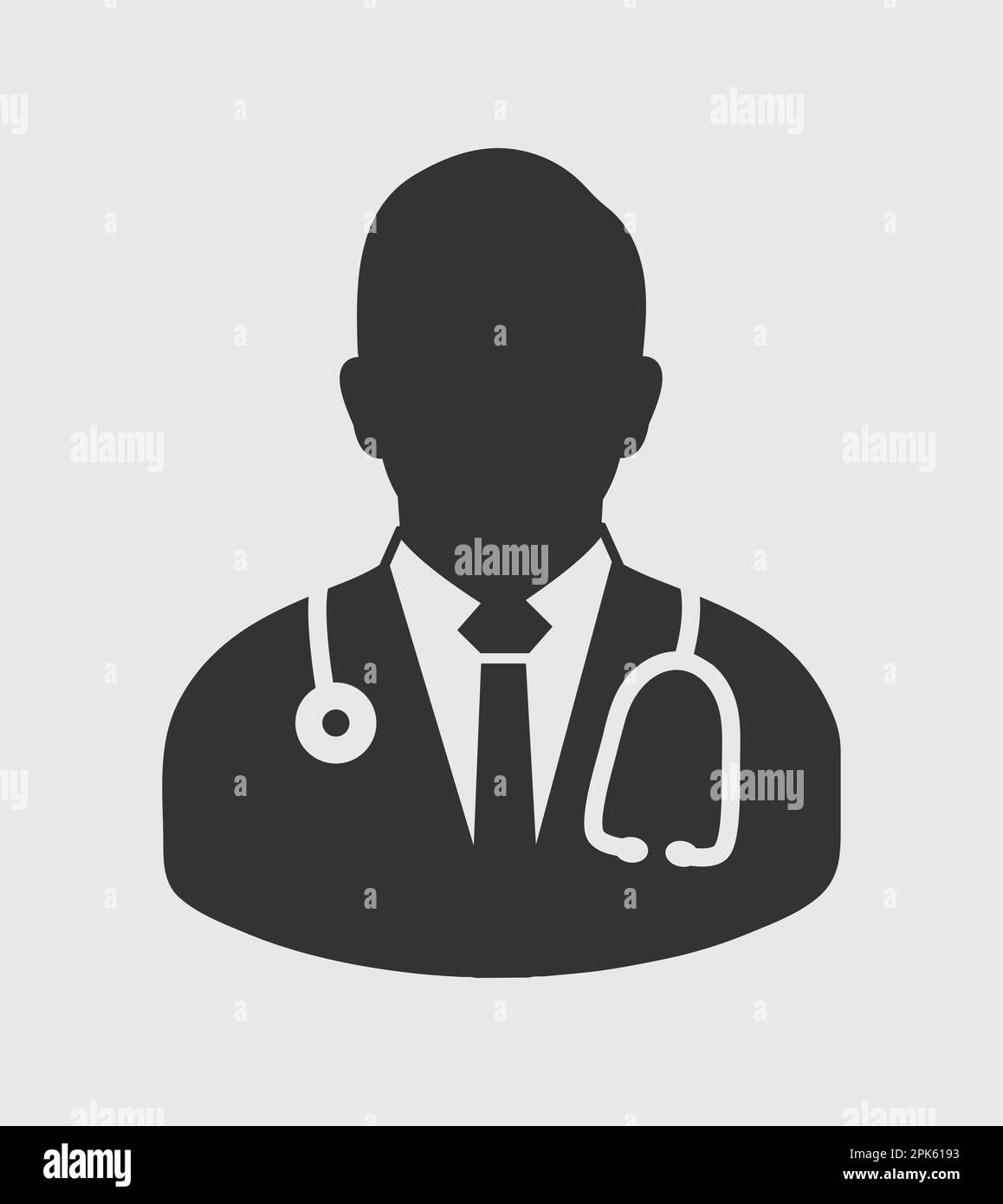 Male Doctor Icon. Flat style vector EPS Stock Vector Image & Art - Alamy